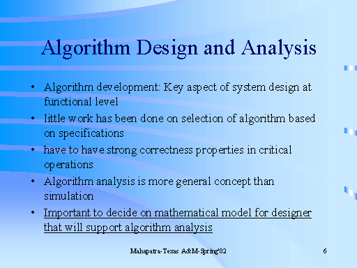 Algorithm Design And Analysis