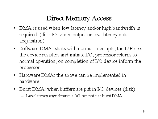 Direct Memory Access